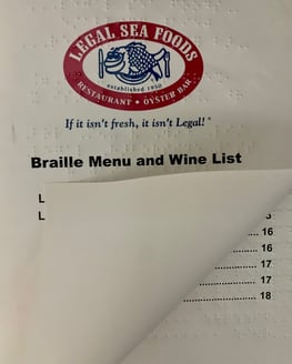 Braille Menus